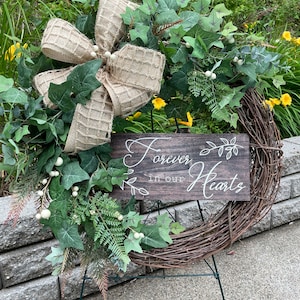 Memorial Wreath, Remembrance Gift, Bereavement Gift, Sympathy Gift ...