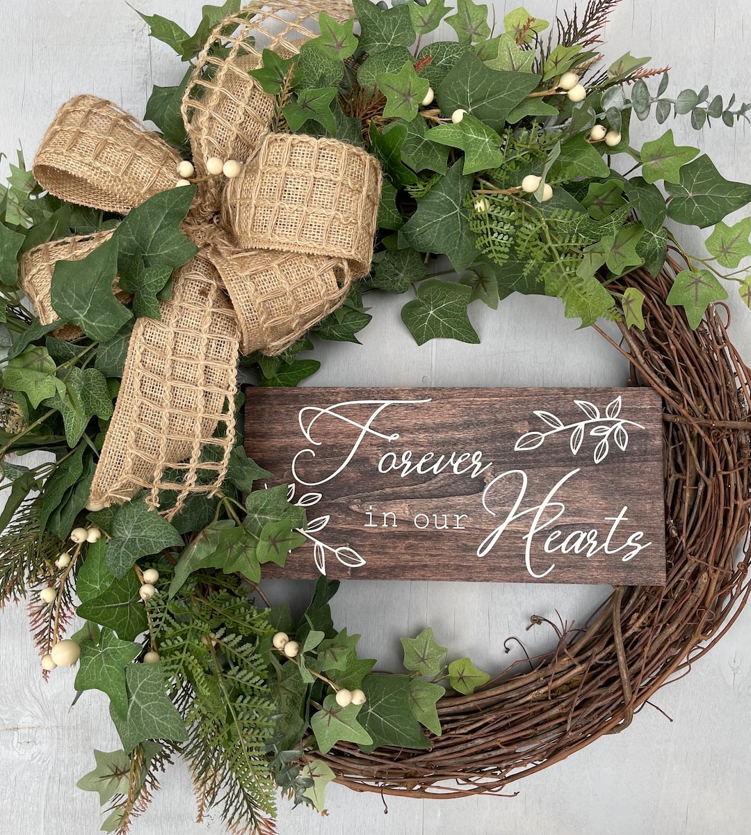 Memorial Wreath, Remembrance Gift, Bereavement Gift, Sympathy Gift ...