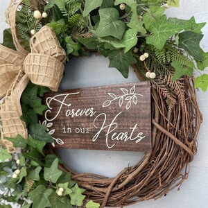 Memorial Wreath, Remembrance Gift, Bereavement Gift, Sympathy Gift ...