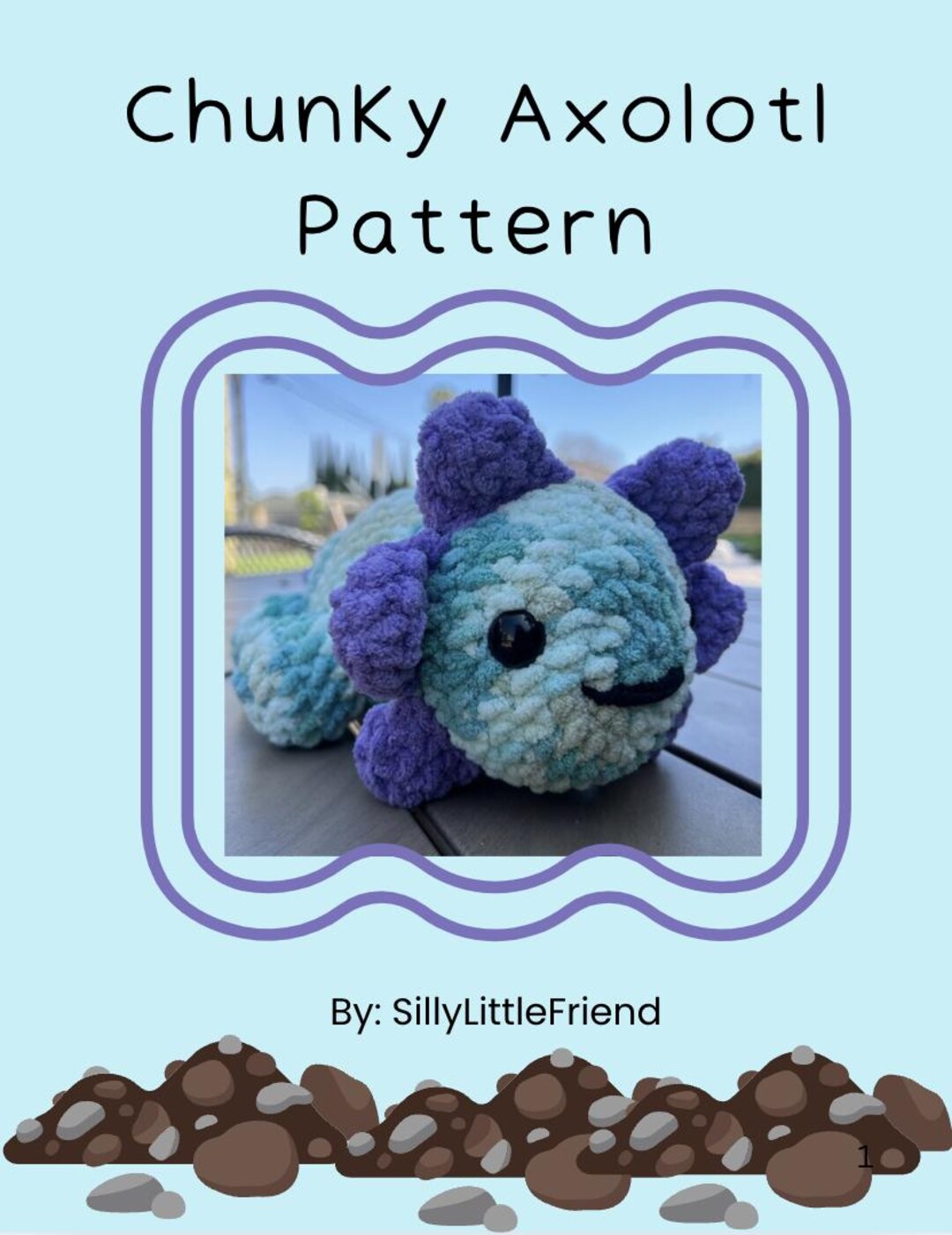 Chunky Axolotl Crochet Pattern - Etsy