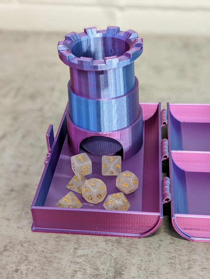 3D Printed Dice Tower Pop up Book Digital Download Print - Etsy