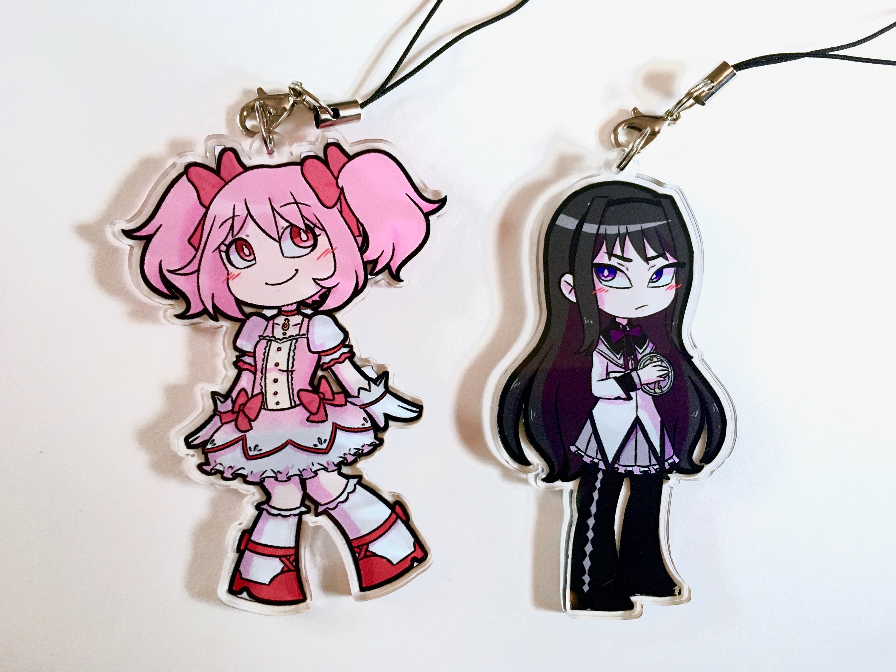 Madoka/homura Keychains - Etsy