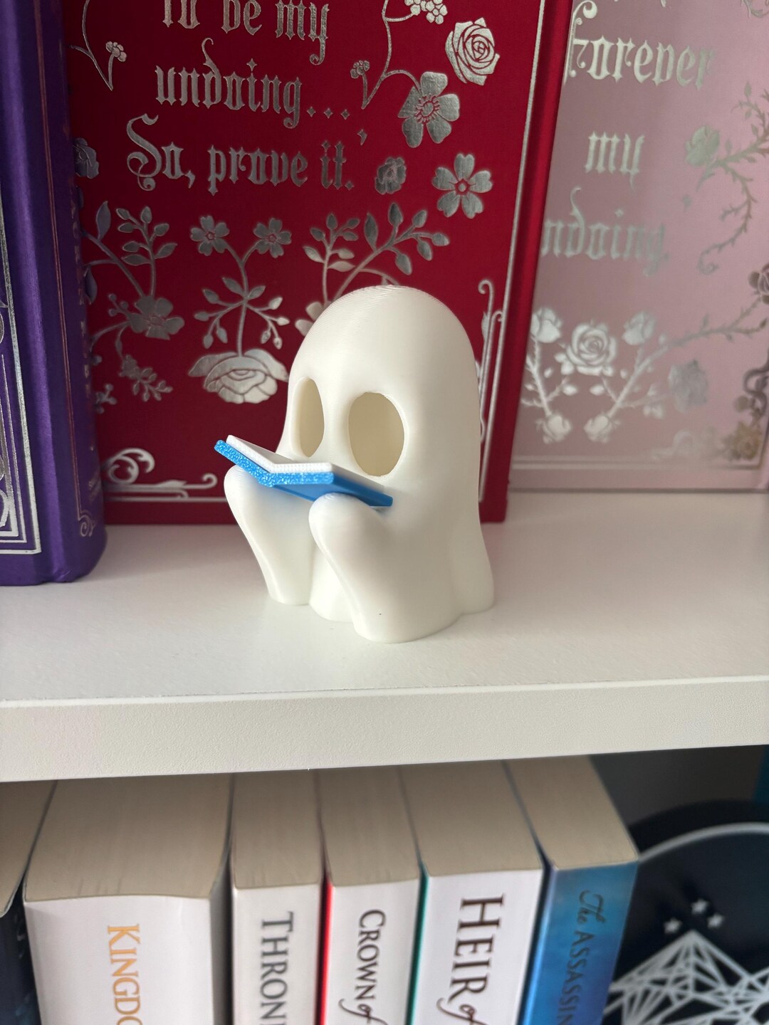 Reading Ghosty Figurine – 3D Printed Bookish Ghost Decor - Etsy UK