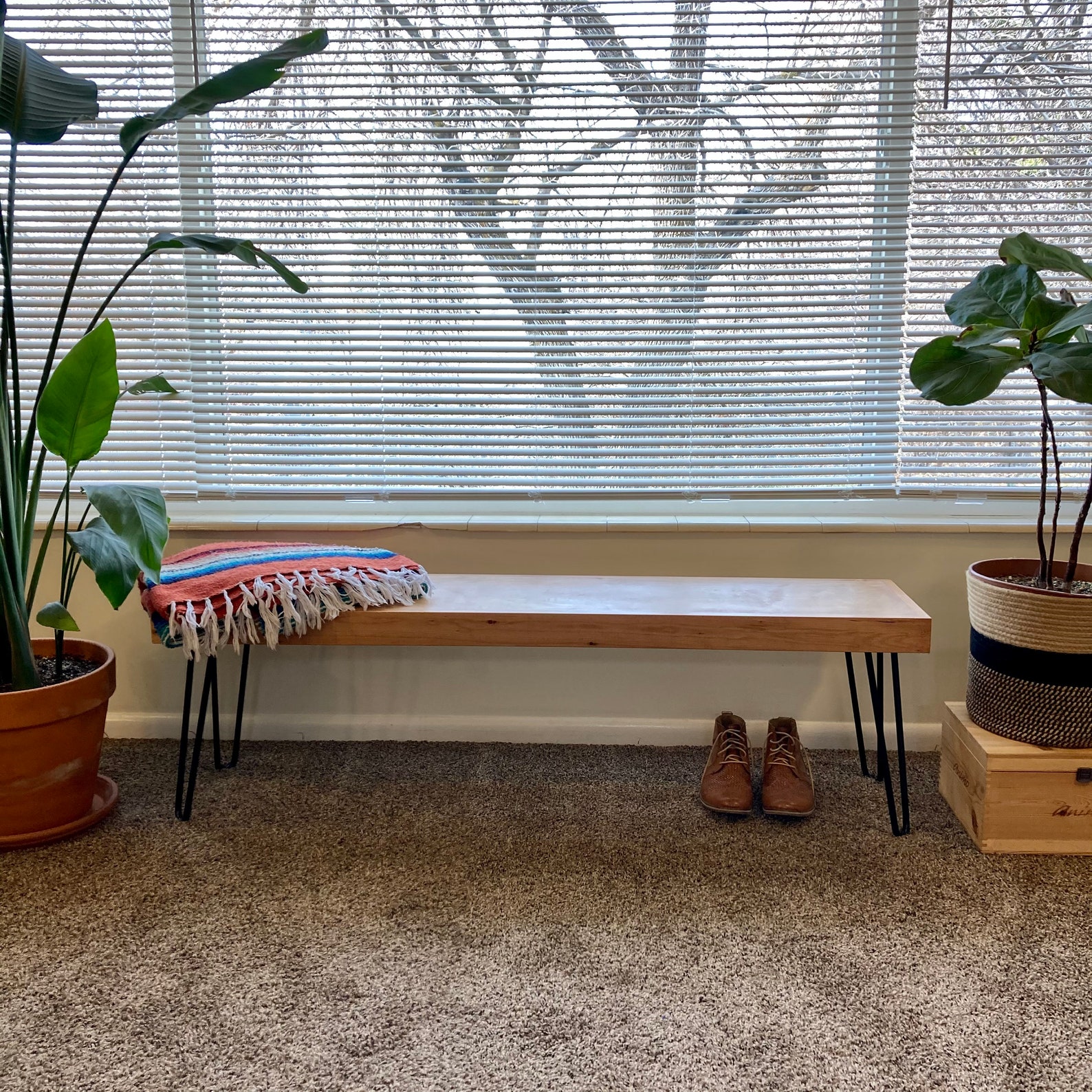 Modern Bench // Minimalist // Bohemian - Etsy