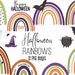 Boho Rainbow Clip Art Halloween Rainbow Halloween Clip Art - Etsy