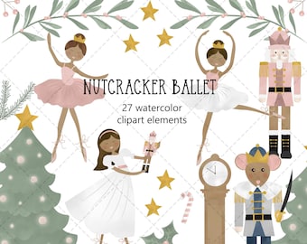 NUTCRACKER Clipart Christmas Clipart Commercial Use Pink - Etsy
