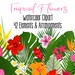 Tropical Flower Clip Art Summer Clip Art Watercolor Floral | Etsy