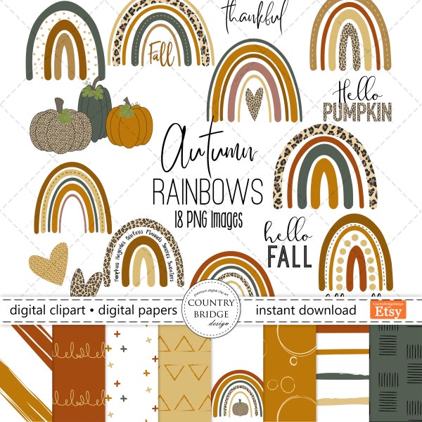 Autumn Clip Art - Etsy