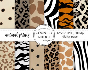 Animal Print Digital | Etsy
