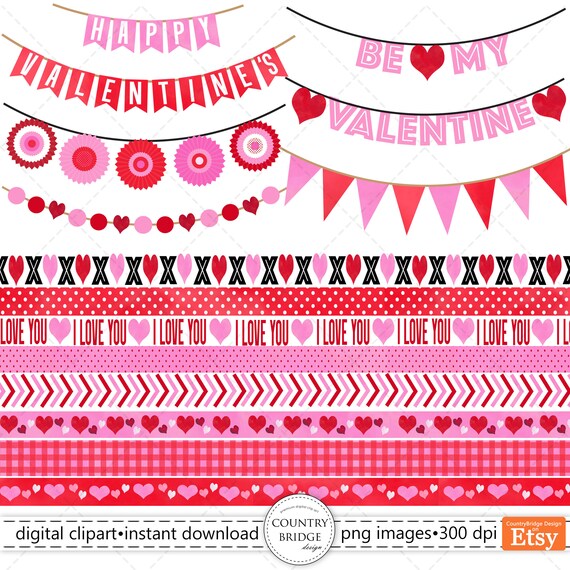 Valentines Day Banner Clip Art