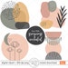 Boho Clipart, Abstract Boho Clipart, Modern Boho Collage, Abstract ...