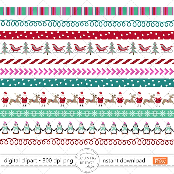 Christmas Card Borders Clip Art