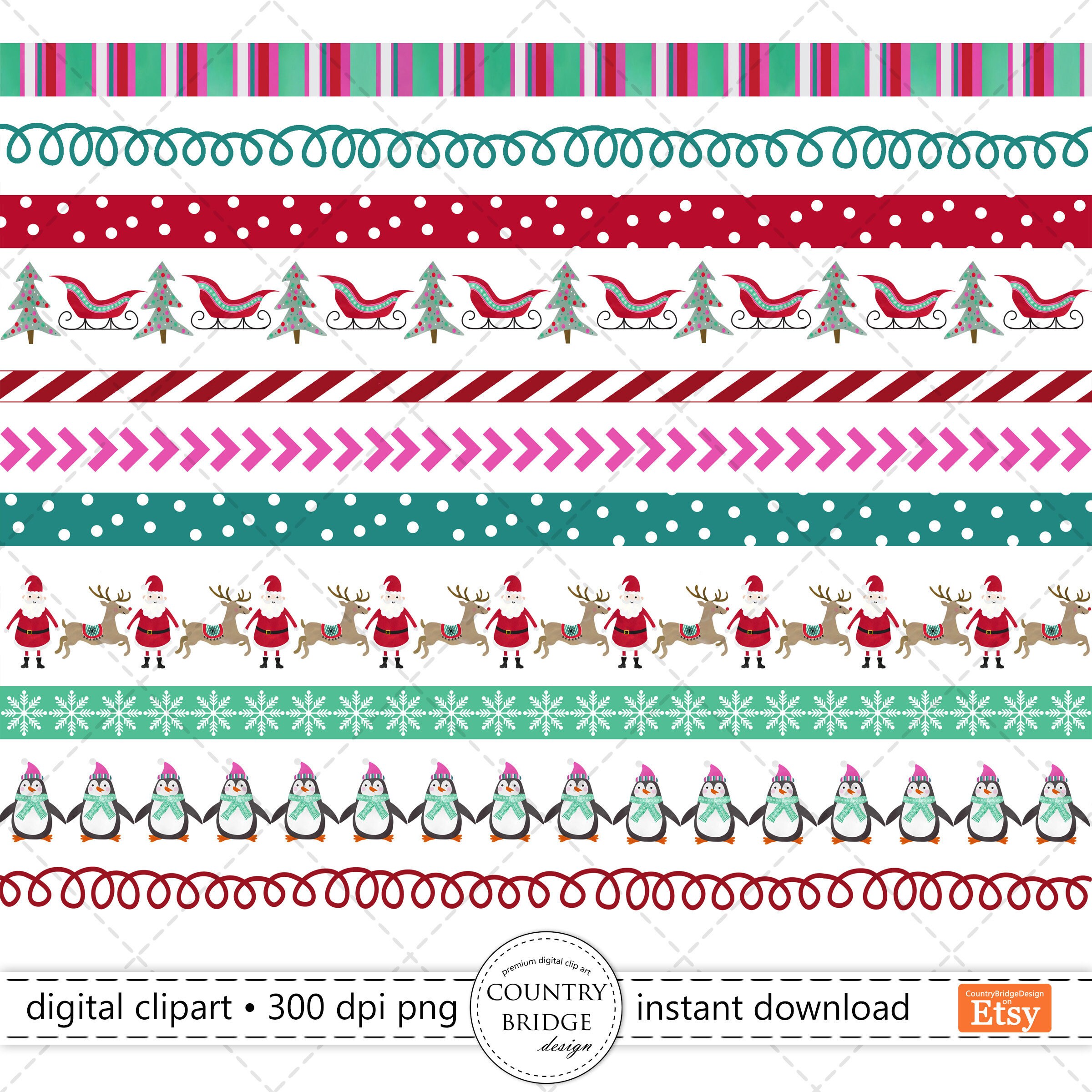 Christmas Border Clip Art