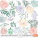 Watercolor Spring Flowers, Spring Flower Digital Paper, Floral Paper ...