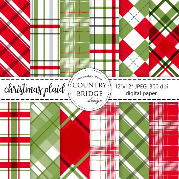 Plaid Christmas - Etsy