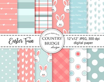 Easter Digital Paper | Etsy
