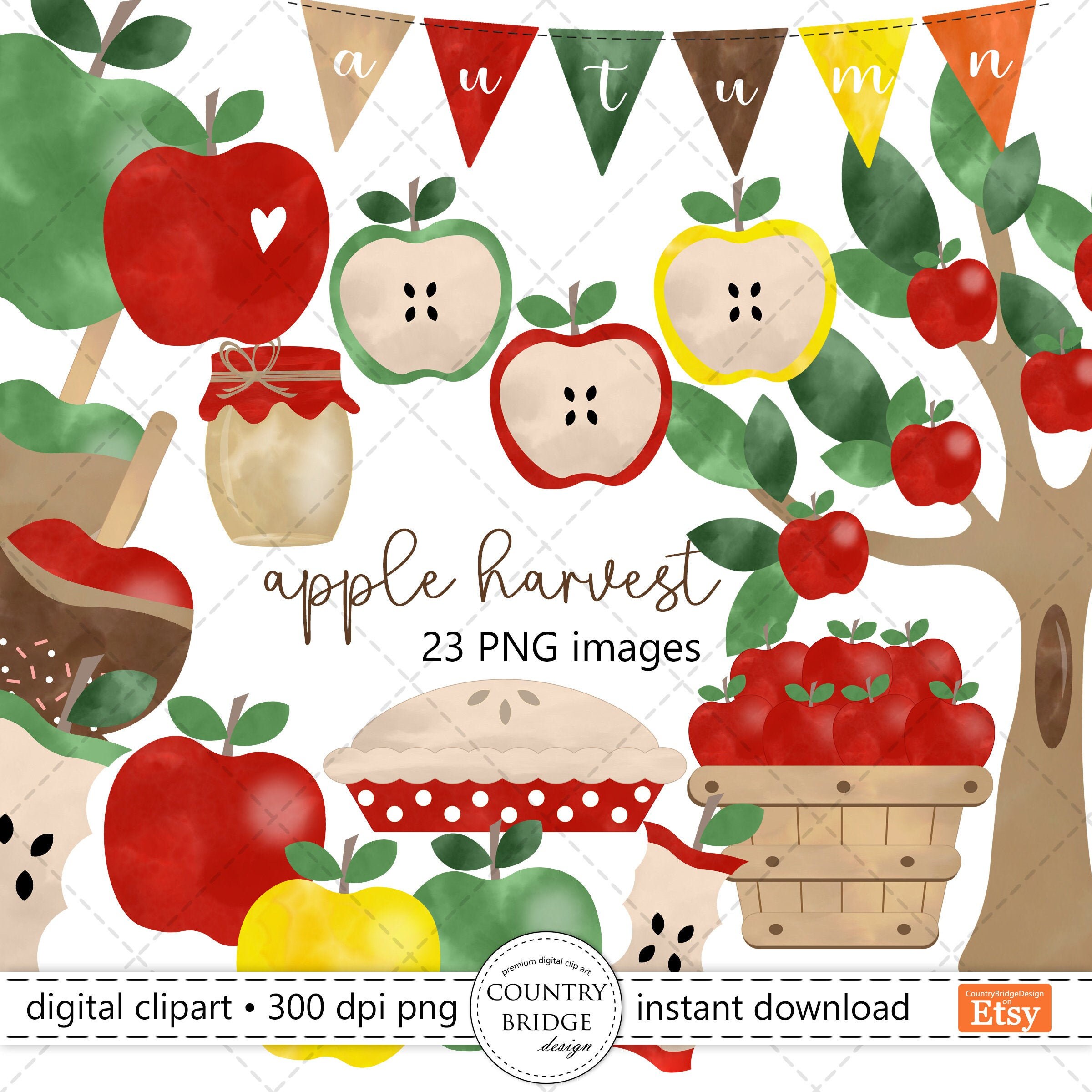 Apple Basket Clipart