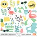 Summer Clipart & Digital Paper Bundle Summer Beach Clipart - Etsy