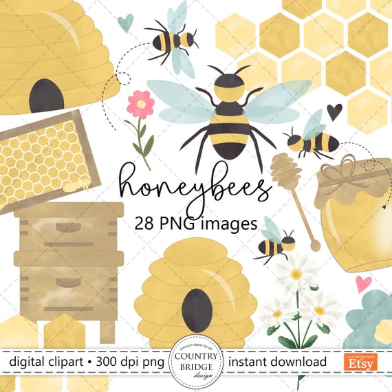 Bumble Bee Hive Clip Art