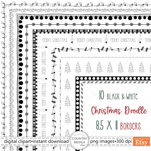 Doodle Border - Etsy