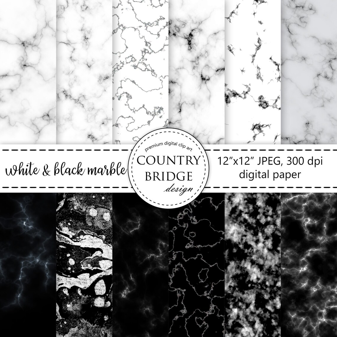 Marble Digital Paper Marble Texture Digital Paper Set White | Etsy
