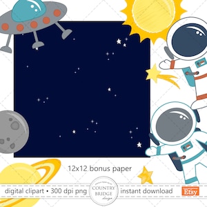 Space Clipart, Outer Space Clip Art, Astronaut Clipart, Planet Clipart ...