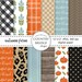 Fall Farmhouse Clipart & Digital Paper Bundle Autumn Clipart - Etsy