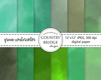 Watercolor Farmhouse Christmas Clipart & Digital Paper Bundle - Etsy