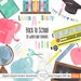 Watercolor Back to School Pastel Clipart School Clipart - Etsy
