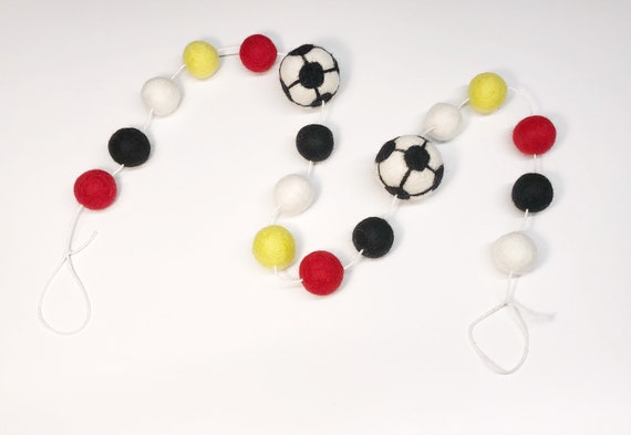 Wool Felt Garlands Soccer Wall Decor Manchester United Gift - Etsy