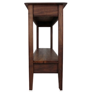 Walnut Console Table, Walnut Sofa Table, Handmade Furniture, Narrow ...