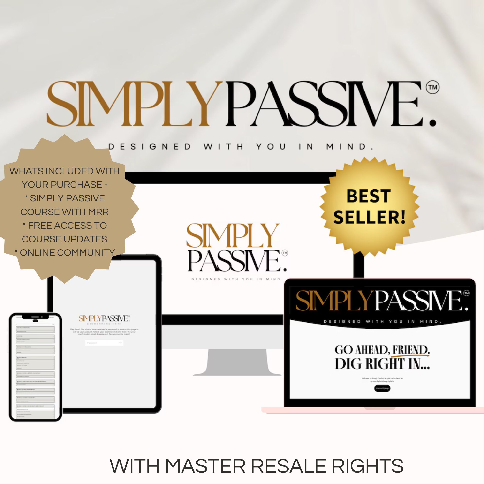Simply Passive Course, Digital Marketing Guide/online Course for ...