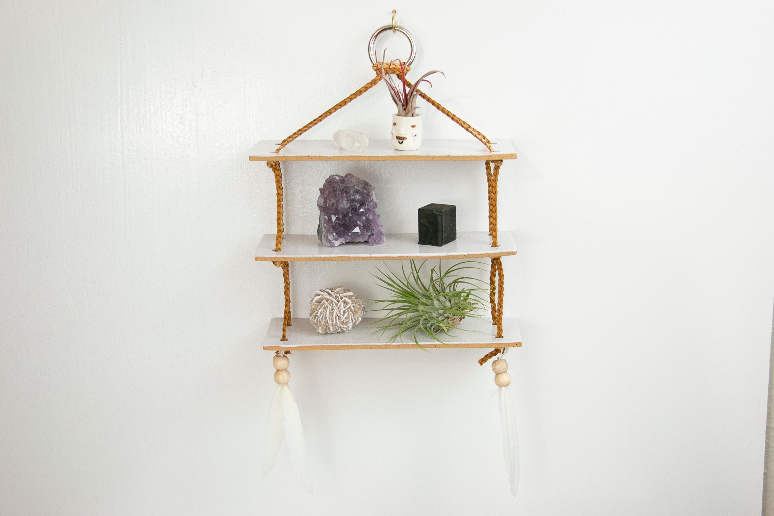 Three Layer Hanging Ceramic Shelf - Etsy