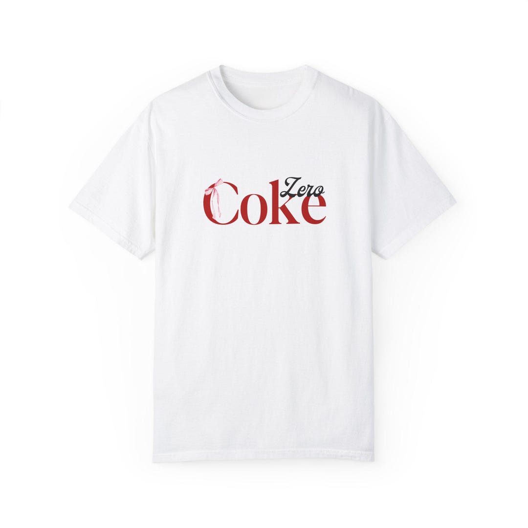 Coke Zero Bow Graphic T-shirt, Coca Cola Shirt, Diet Soda Lover Gift ...