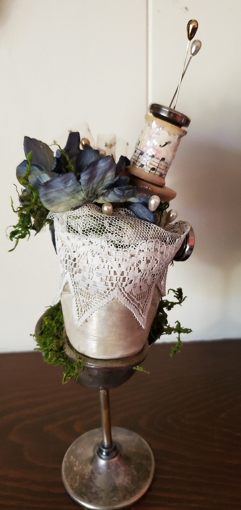 Repurposed Leather Baby Shoe, Vintage Materials, Lace, Tulle, Cottage ...