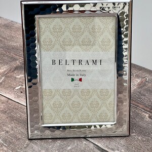 Beltrami Italian Silver Plated Patterned Photo Frame 4 X 6 - Etsy