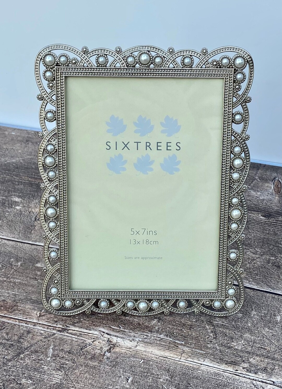Sixtrees Ornate Pearl Photo Frame, 5 X 7 - Etsy
