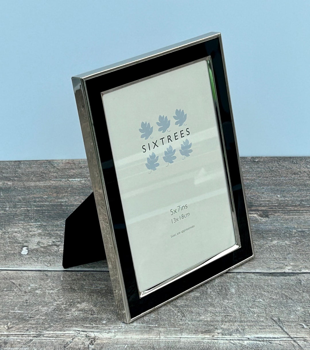 Sixtrees Black and Silver Tone Photo Frame, 5 X 7 - Etsy