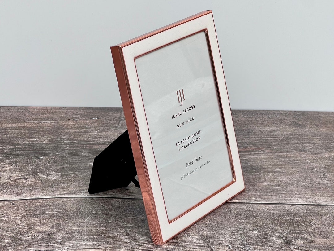 Isaac Jacobs White and Rose Gold Photo Frame 5 X - Etsy UK
