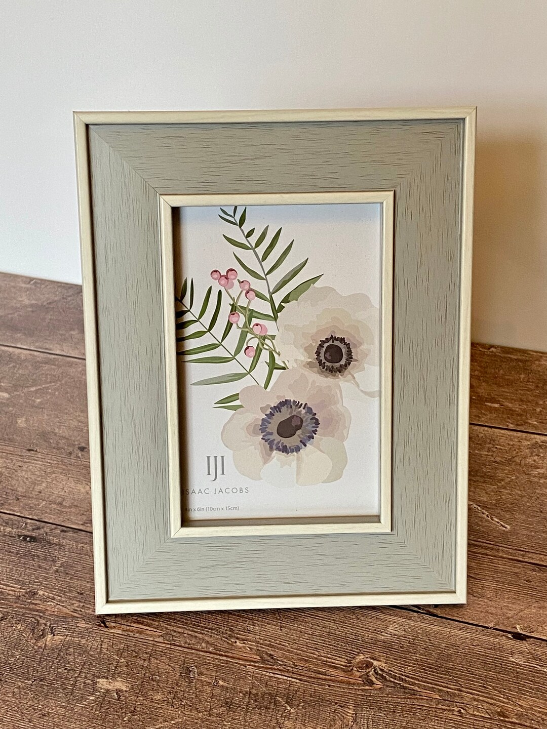 Isaac Jacobs Grey and White Photo Frame, 4 X 6 - Etsy UK