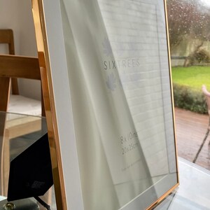 Sixtrees Rose Gold Photo Frame with Aperture 8x10 | Etsy