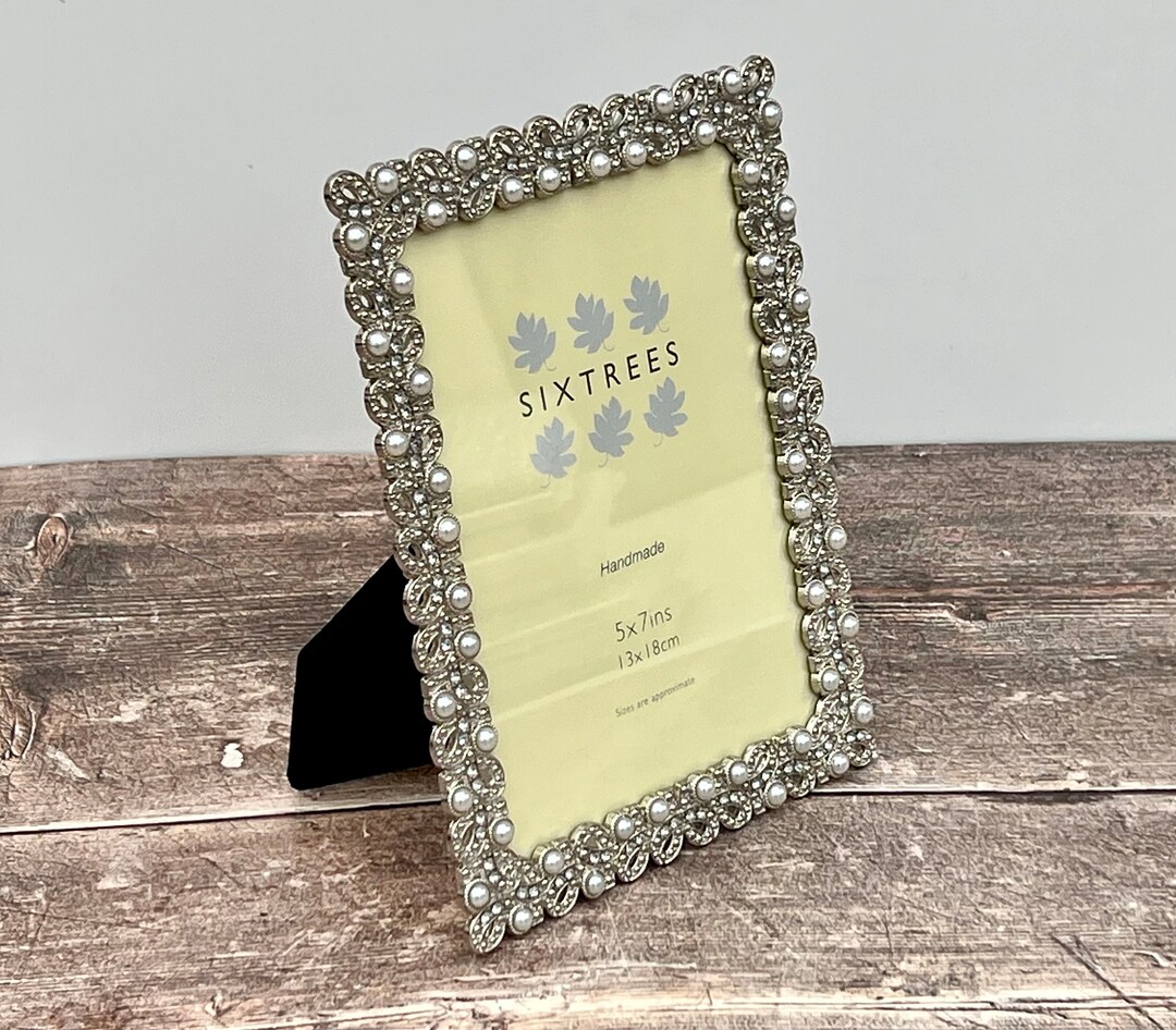 Sixtrees Ornate Pearl Photo Frame, 5 X 7 - Etsy