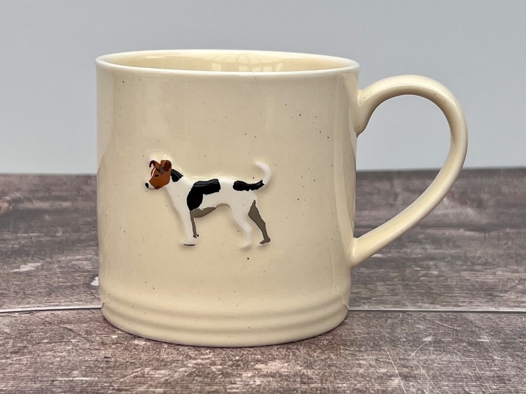 Cream Jack Russell Dog Mug - Etsy UK