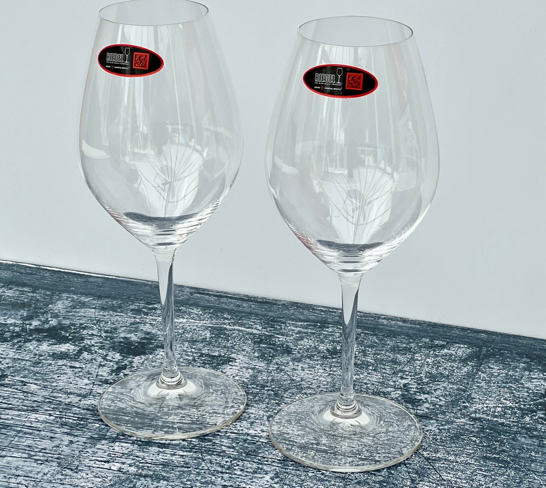 Riedel Marie-jeanne Ouverture Crystal Wine Glasses, Box of 2 - Etsy