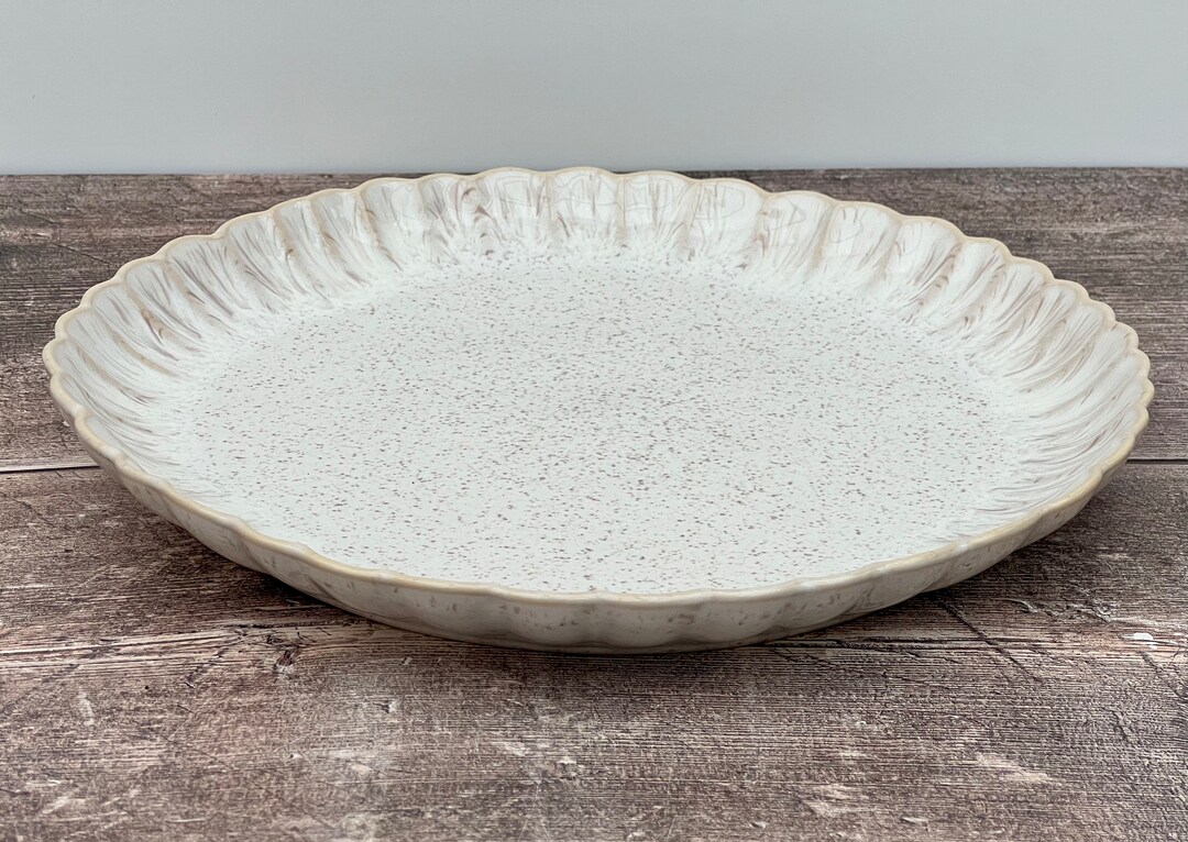 Sand Beige Shell Design Dinner Plate, 27cm - Etsy