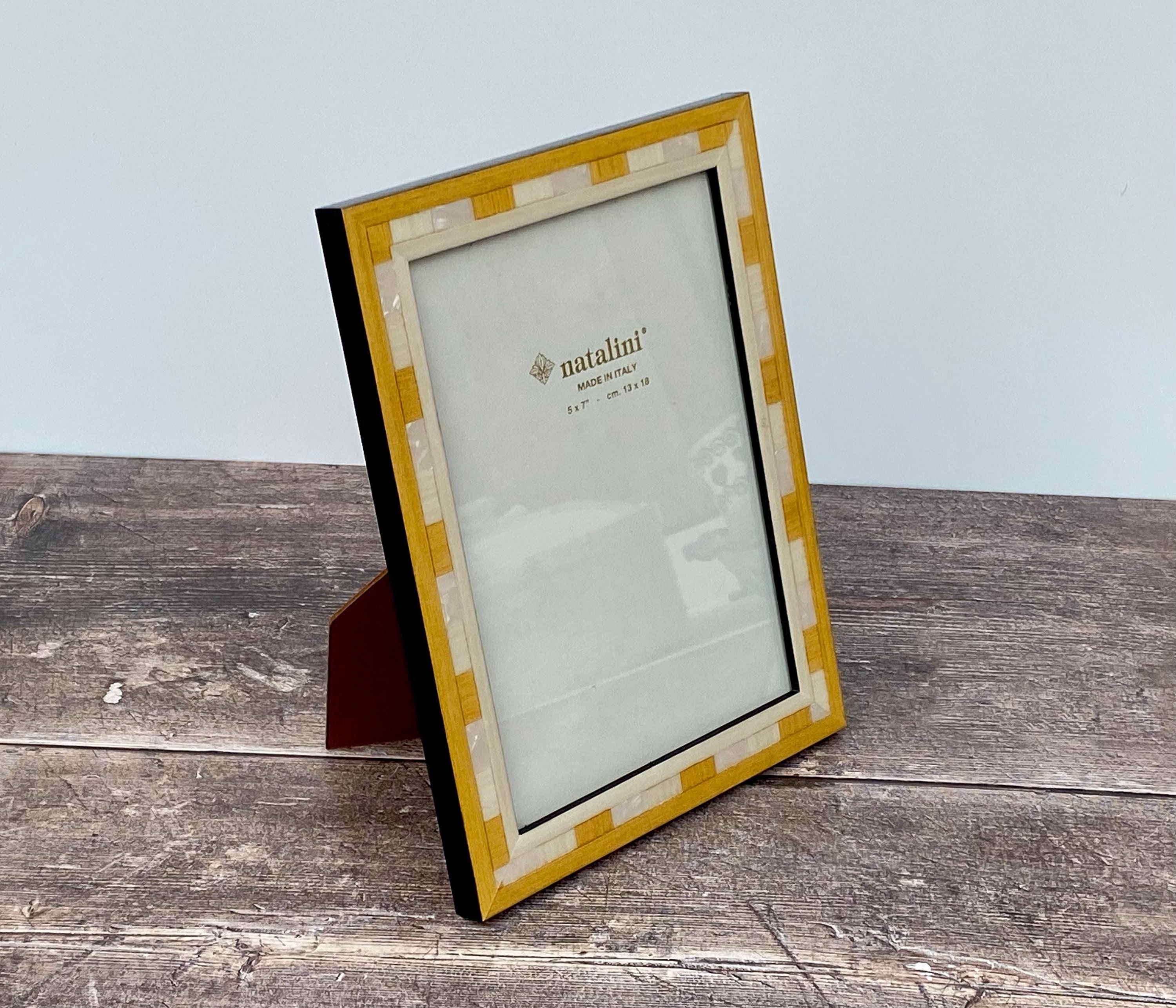 Natalini Cream with Patterned Border Photo Frame 8 X 10 made in Italy ...