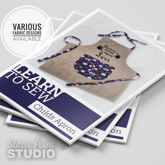 Learn to Sew an Apron Full Kit Beginner Project Sewing Kit - Etsy