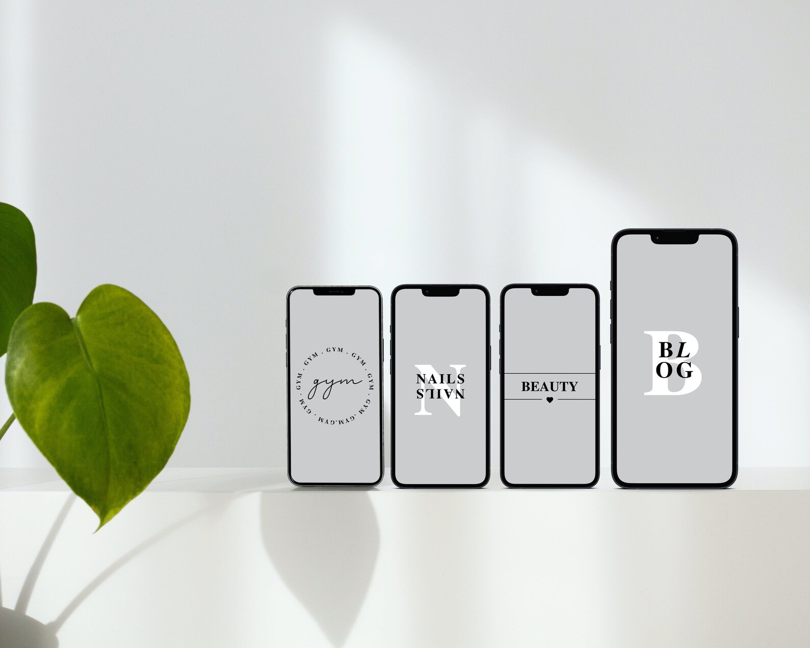 Grey Instagram Highlight Covers With Letters, Modern Story Icons Words ...