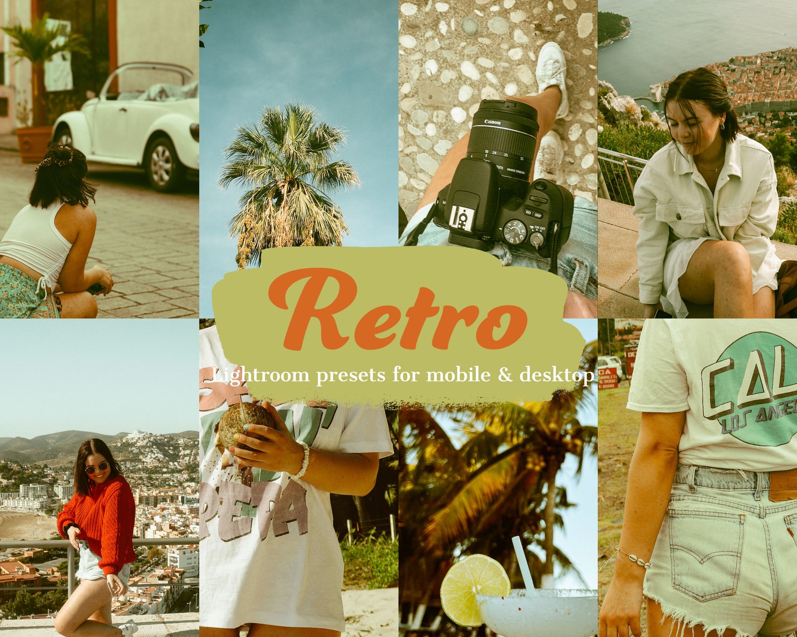 RETRO Film Lightroom Presets, 1960s Vintage Analog Photo Filters ...