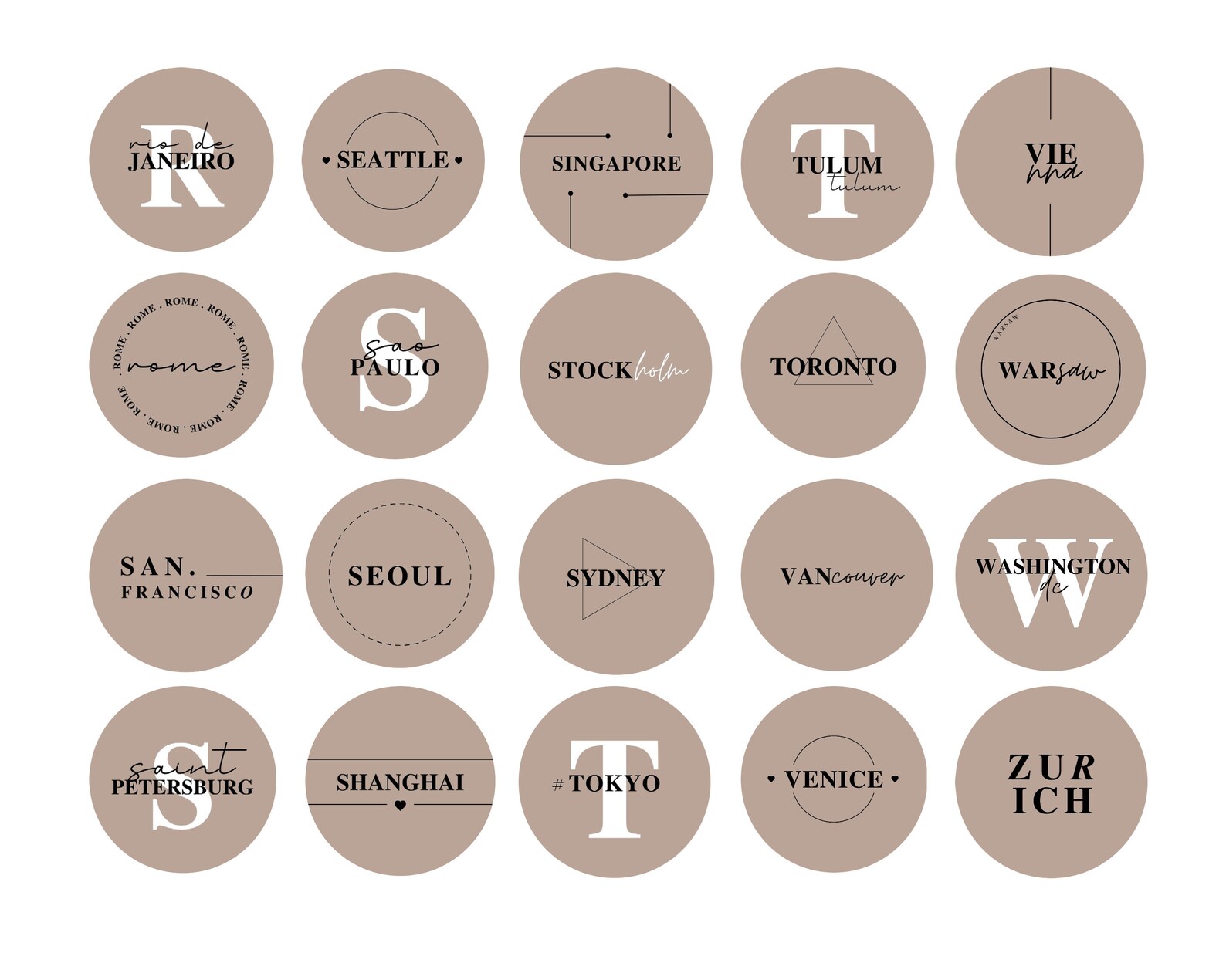 Travel Instagram Highlight Covers, Travel Agent Logo, Boho Cities Story ...